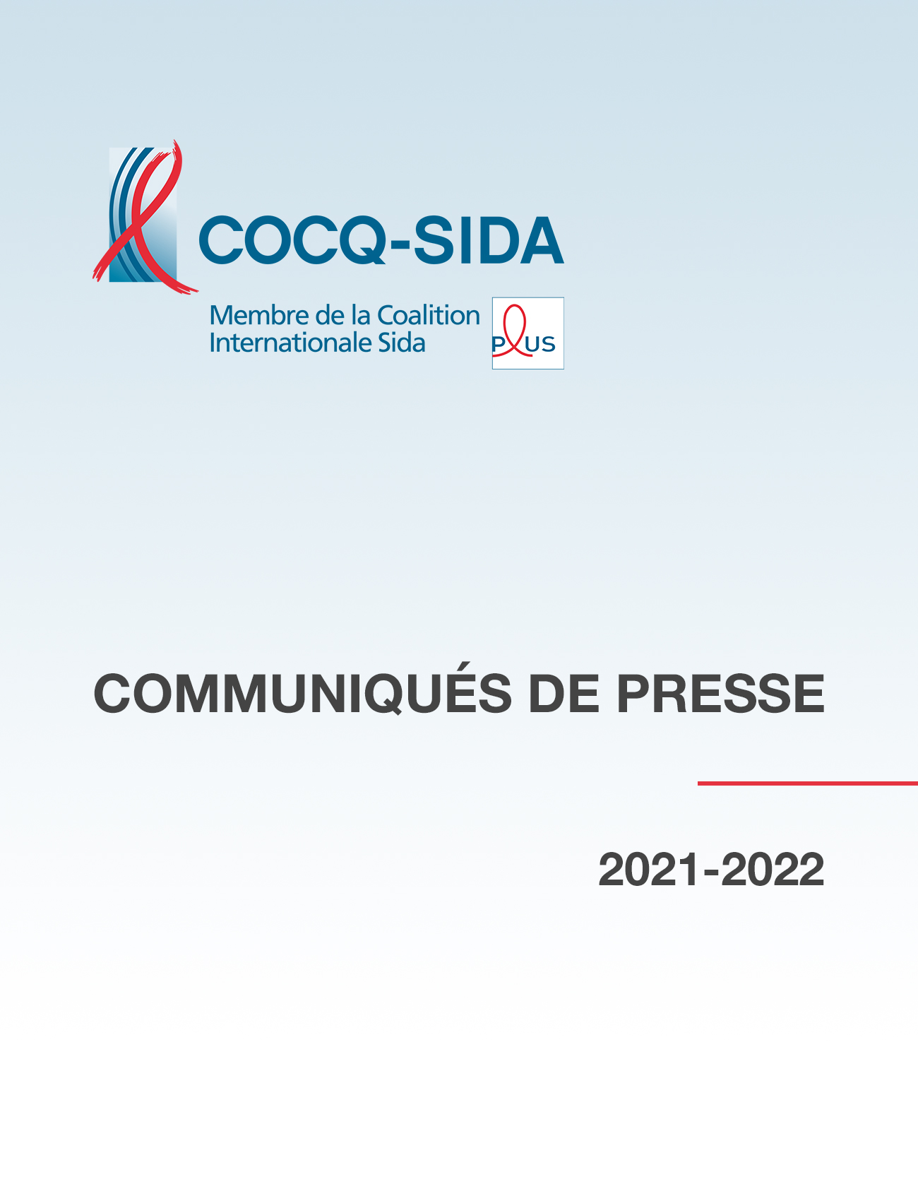 Communiqués de presse 2021-2022 - COCQ-SIDA